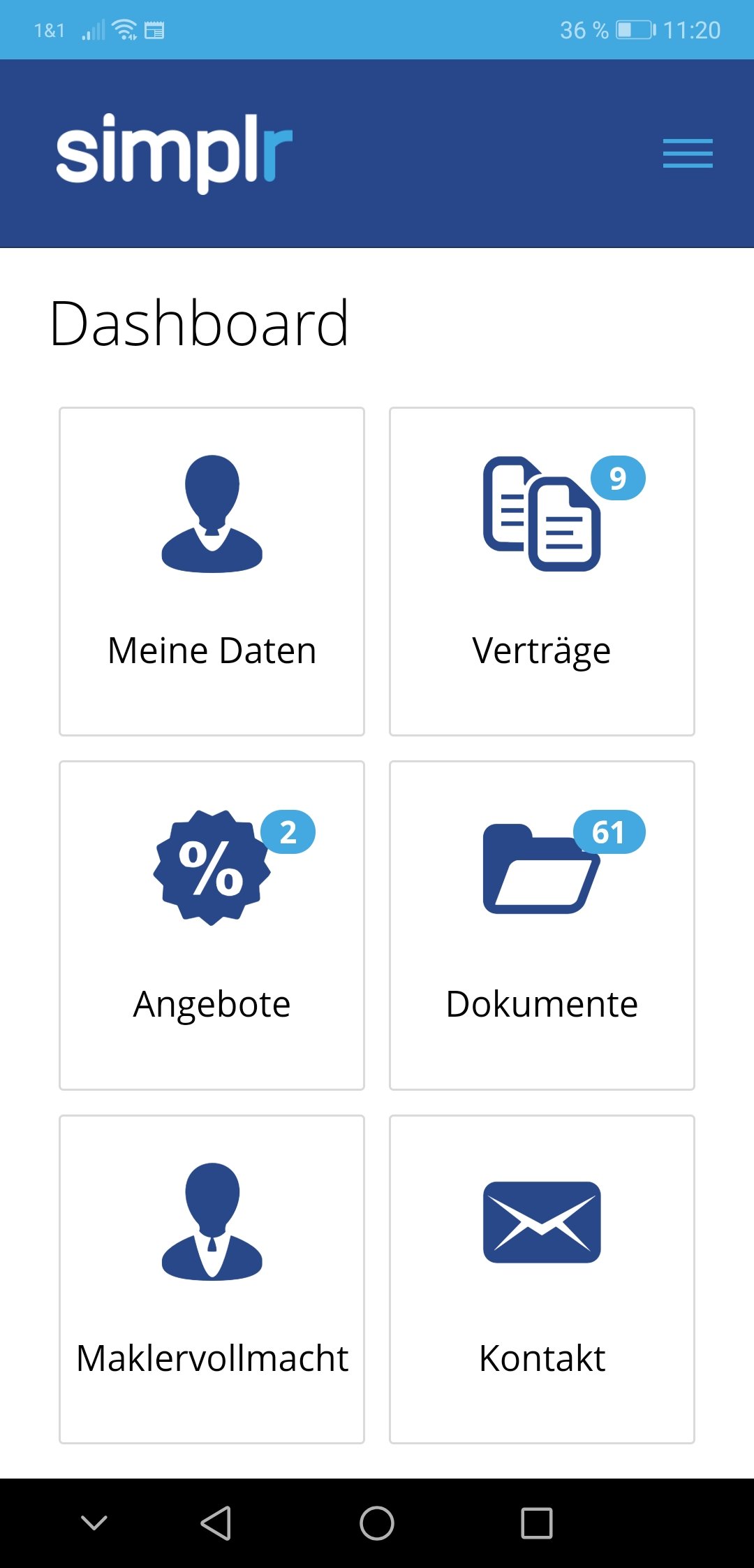 simplr – die revolutionäre Kunden-App – Finanzmanagement Aierstock